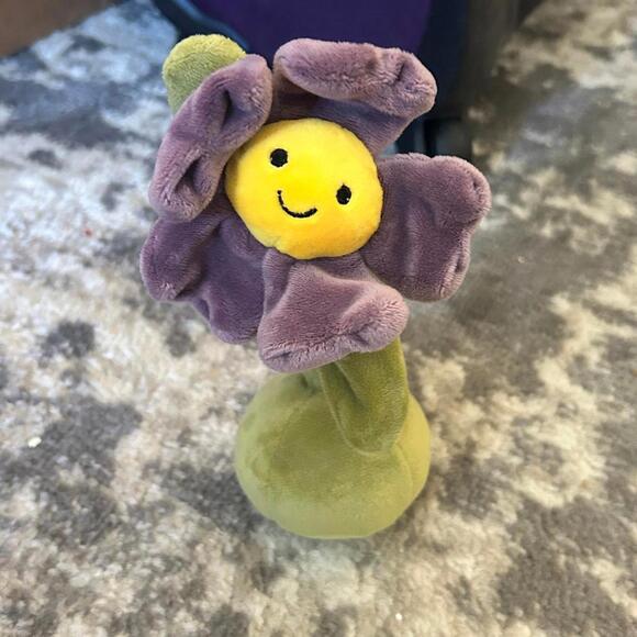 Jellycat | Toys | Plush Purple Flower Jelly Cat | Poshmark
